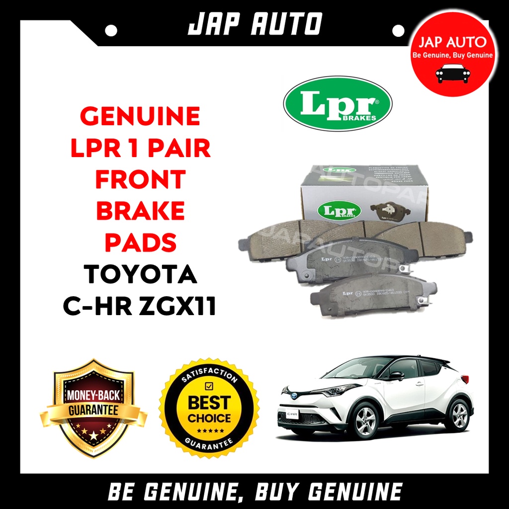 Toyota CHR CH-R C-HR ZGX11 Genuine LPR Front Set Brake Pads Brek Pad ...