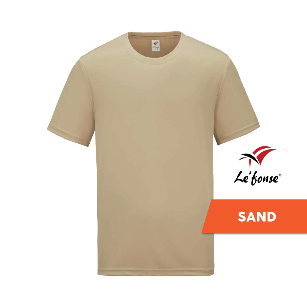 Lefonse Sportswear Microfiber Round Neck T-Shirt RM01: Milo Green/Sand ...