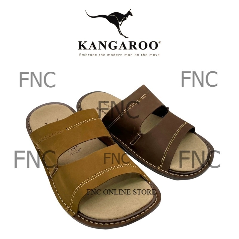 KANGAROO Original Men's Genuine Leather Mule Sandal Walking Sandal ...