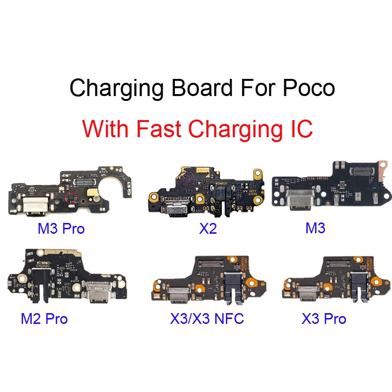 Fast Charging Board Port Pin For POCO F3 M2 M3 X2 X3 NFC Pro | Shopee ...