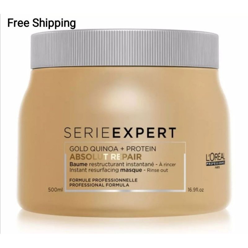 Loreal Serie Expert Gold Quinoa + Protein Absolut Repair Masque - 500ml ...