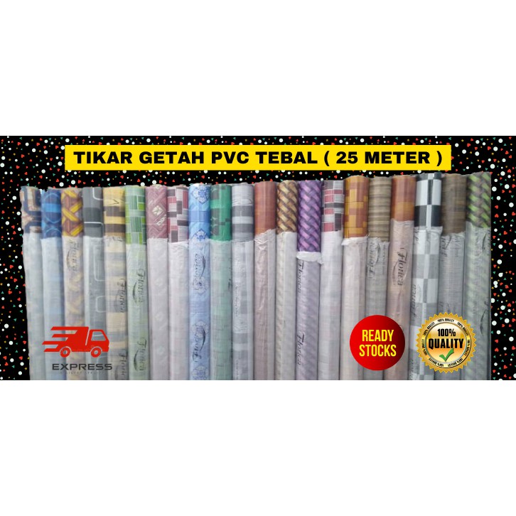 READY STOCK Tikar Getah PVC Tebal ( 25 meter ) | Shopee Malaysia