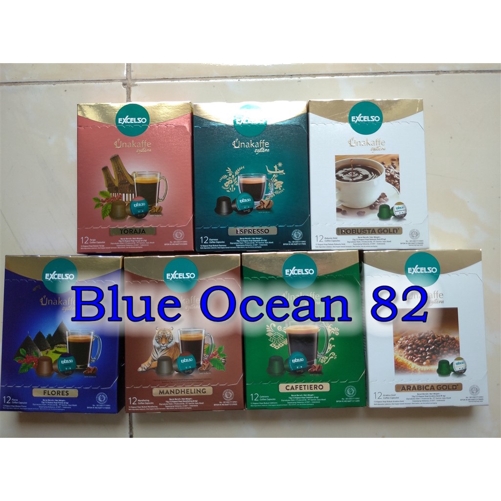 Package 7 Variants Of Unakaffe Coffee Capsule - Excelso Coffee Capsule ...