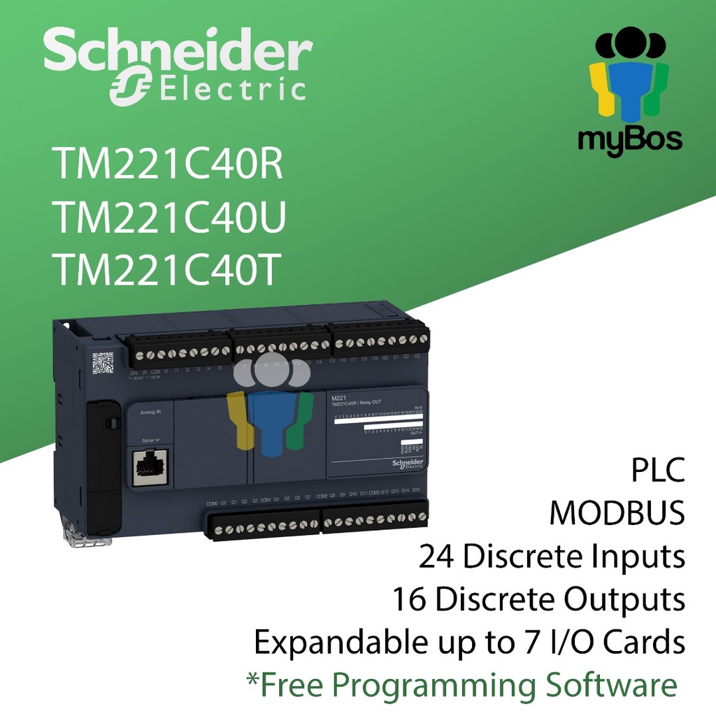 Schneider M221 / TM221 PLC Programmable Logic Controller TM221C40R ...