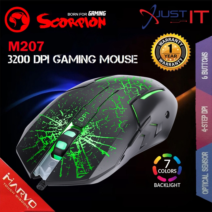 Marvo M207 Wired Gaming Mouse | Shopee Malaysia
