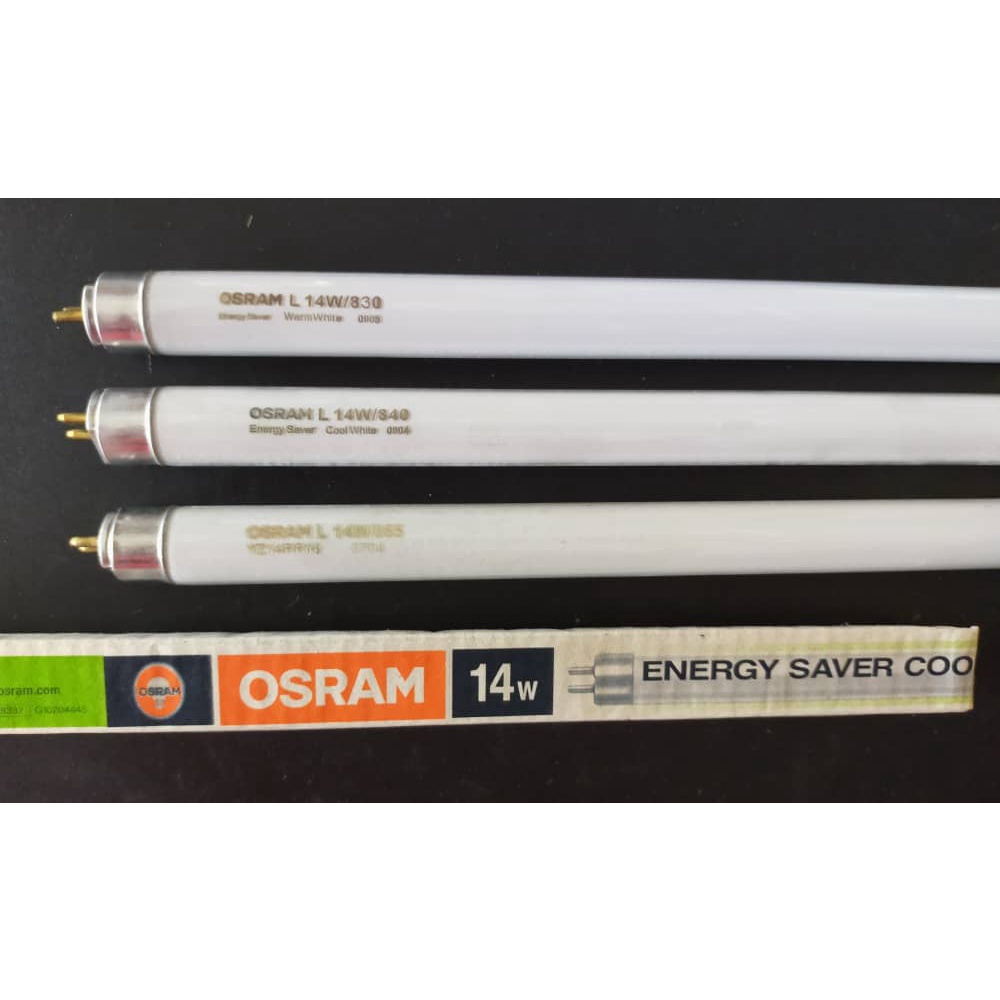 2 pcs Osram HE T5 14W/830/840/865 2ft Fluorescent Tube | Shopee Malaysia