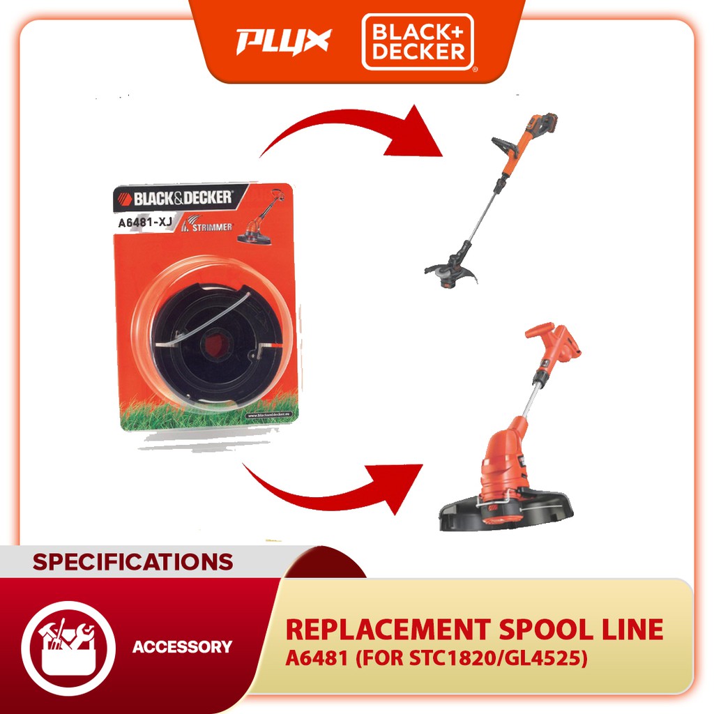 BLACK & DECKER A6481-XJ Grass Trimmer Spool & Line ( A6481 , GL4525 ...