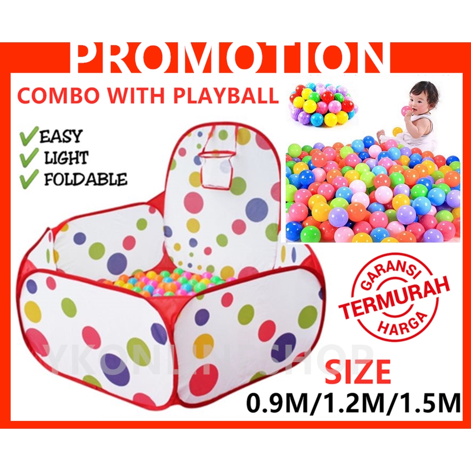 ~Dari KL~ Kolam Bola Bayi + Khemah Mainan Dalam Rumah Baby Ocean Ball ...