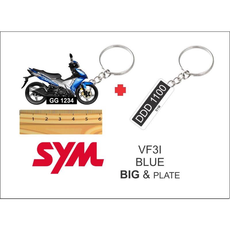 sym vf3i blue keychain 2d | Shopee Malaysia
