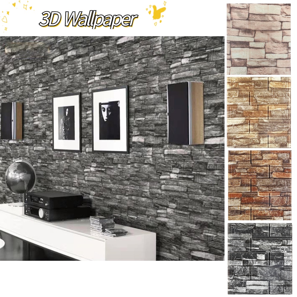 🌟Ready Stock🌟Kaison 3D Wallpaper glue sticker Waterproof Foam Adhesive ...