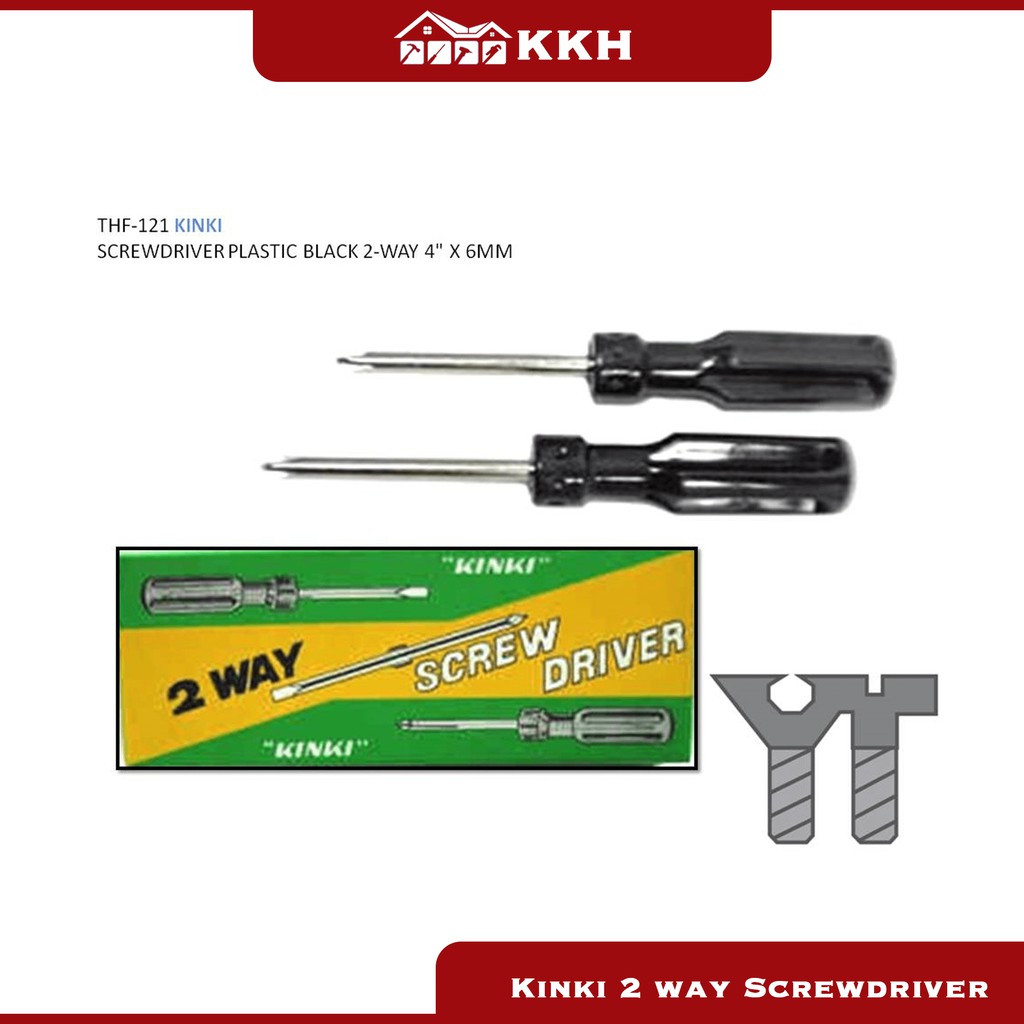 [Ready Stock] Kinki Two Way Screwdriver | Shopee Malaysia