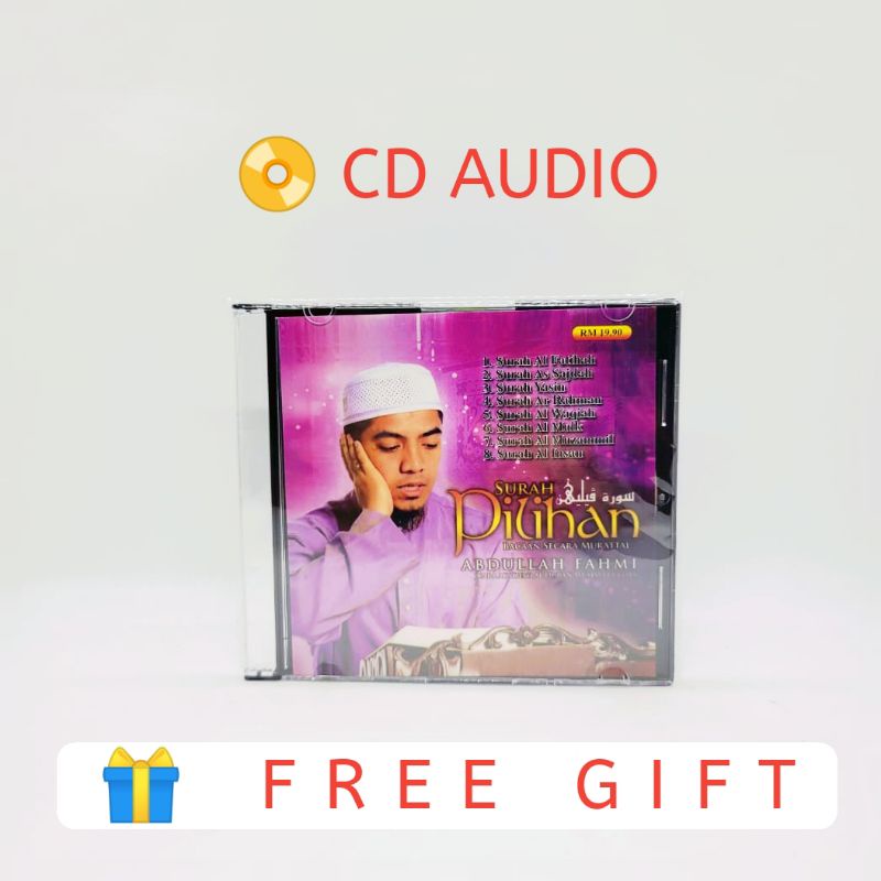 📀 CD AUDIO SURAH PILIHAN 👳 ABDULLAH FAHMI 🎁 FREE GIFT | Shopee Malaysia