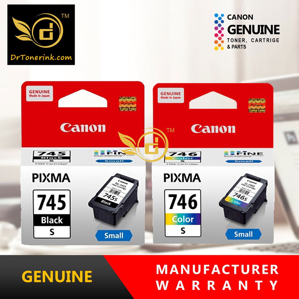 Original Canon Ink Cartridge 745 PG745 PG745S 745S PG-745S - 746 CL746 ...