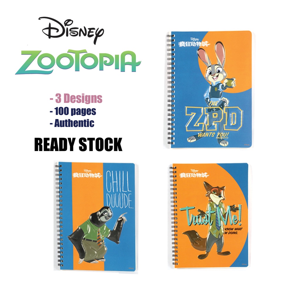 🔥CLEARANCE🔥Original Zootopia A5 100pgs embossed card cover diary ...