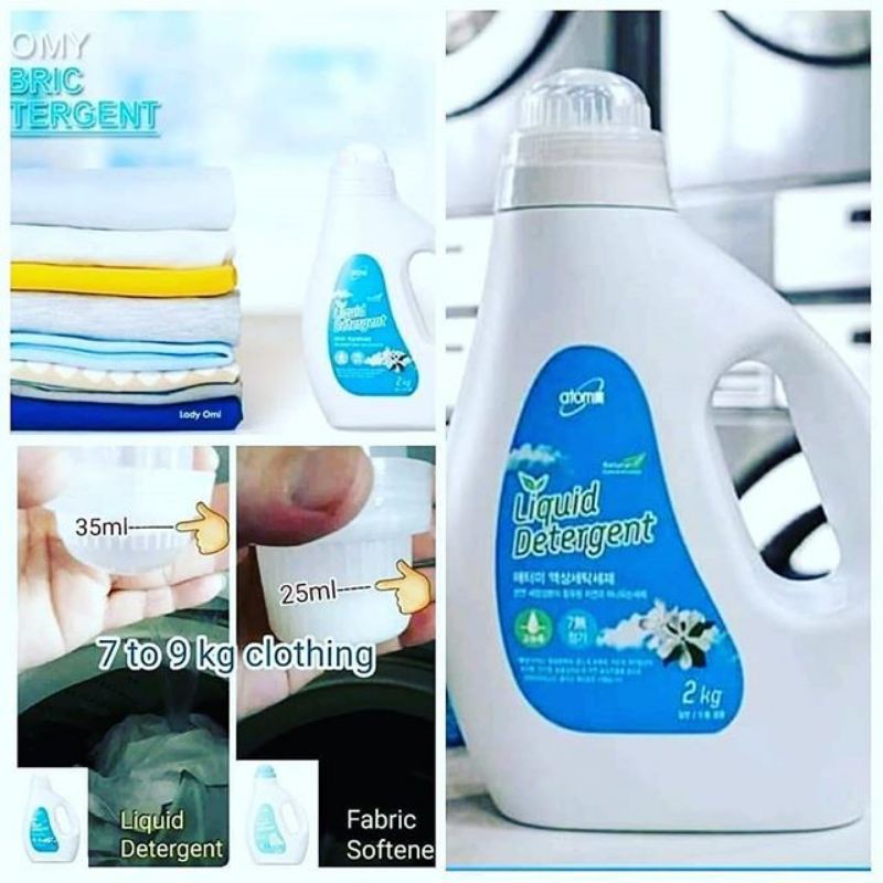 Atomy Concentrated Liquid Detergent For Laundry -2kg 艾多美浓缩洗衣液 | Shopee ...
