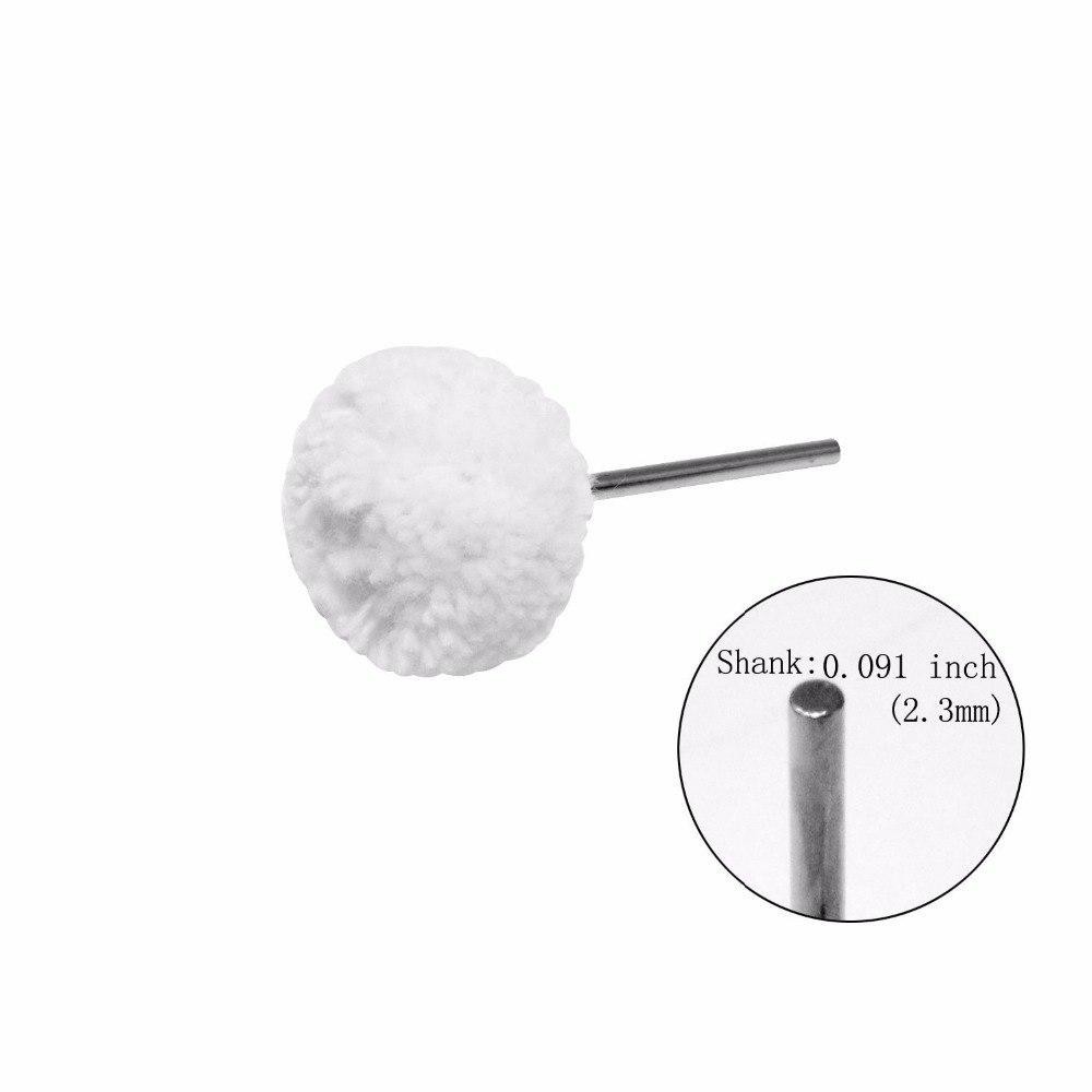 💥READY STOCK💥White Mini Soft Polishing Wheel Buffing Ball with Mandrel ...