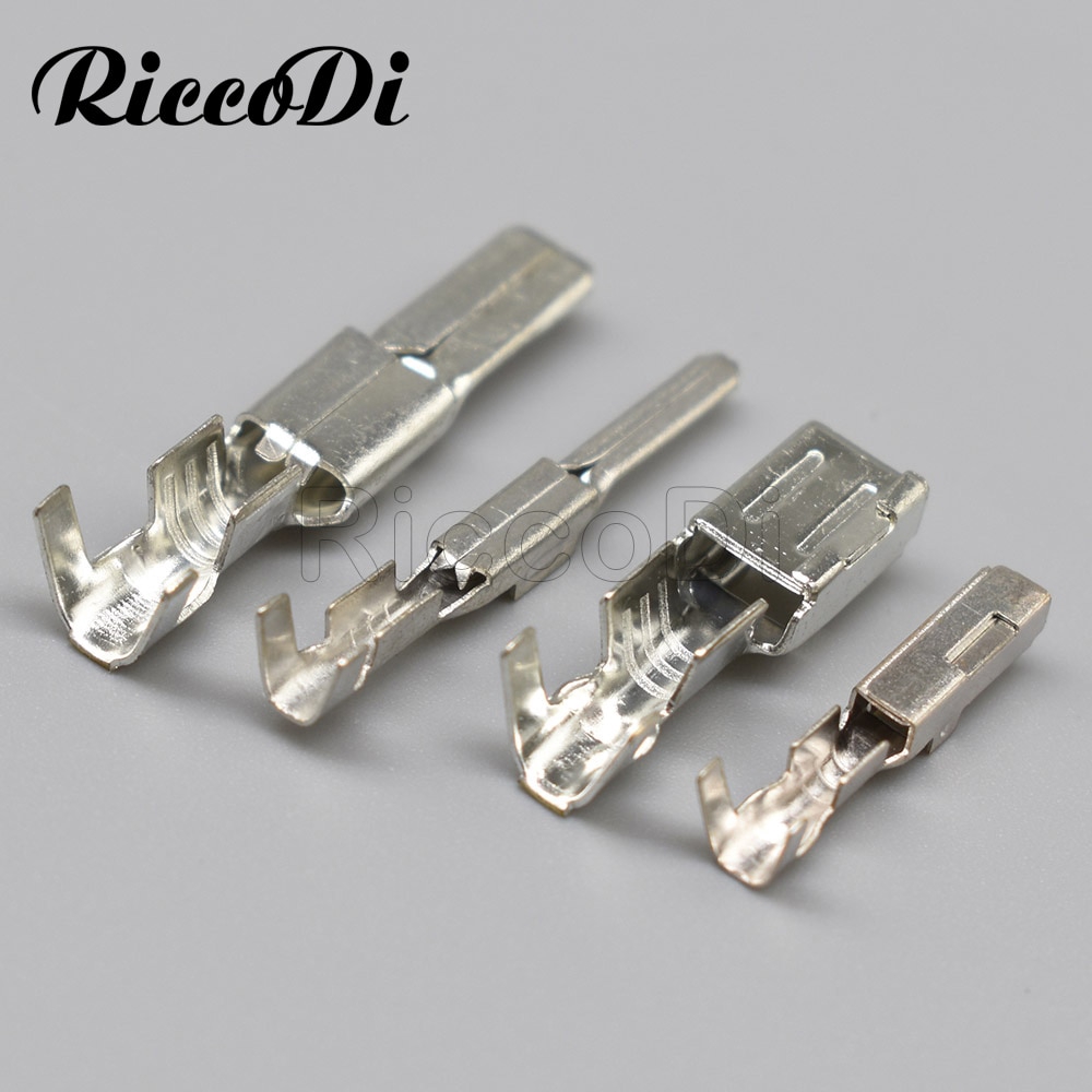 100Pcs DJ621-4.8X0.8B DJ614-4.8X0.8B DJ611-2.2A DJ621-2.2A Male Female Plug Terminal For ...