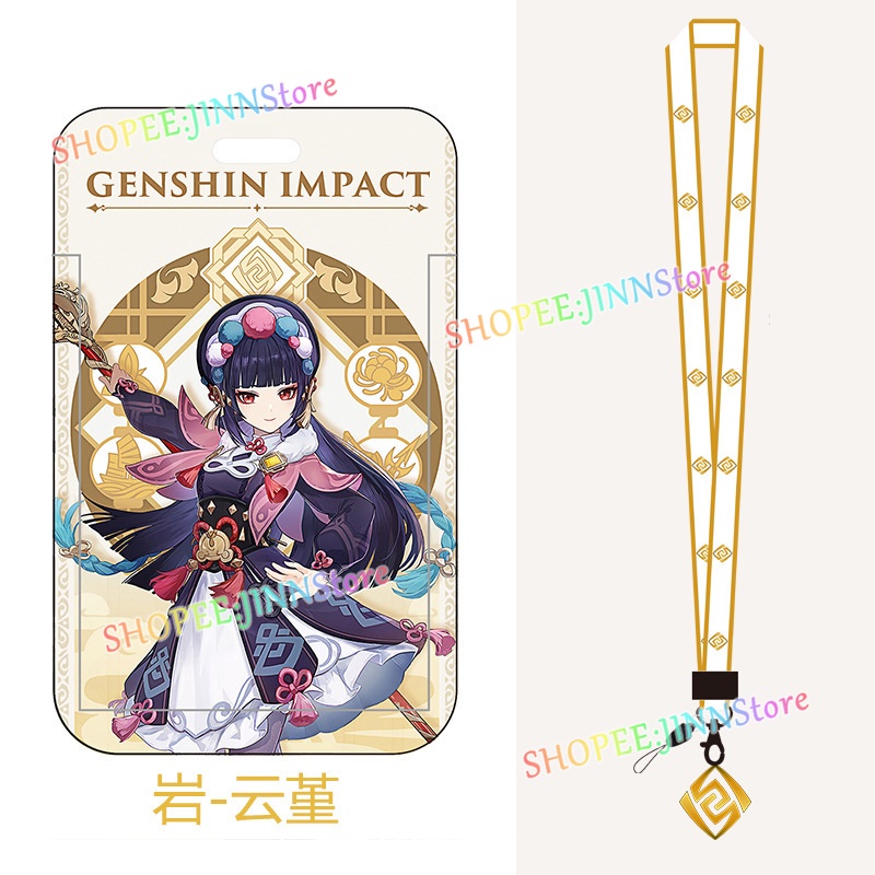 JINN Anime GENSHIN IMPACT Xinyan Yanfei Yae Miko Keqing Klee Card Cases ...
