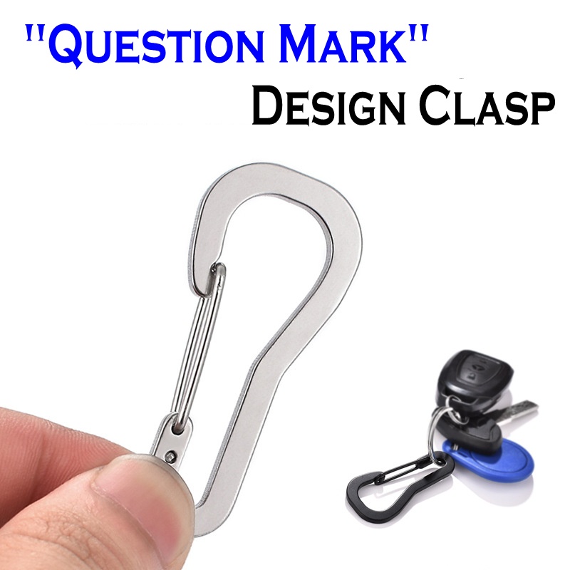 Question Mark Clasp Hook Clip Stainless Steel Paracord Spring Quickdraw ...