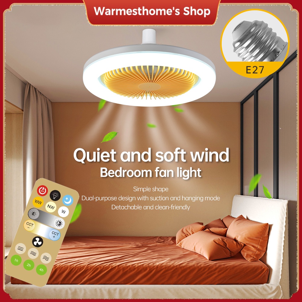 30W Ceiling Fan Light E27 LED Lamp Lighting Fan Modern Led Ceiling Fan ...