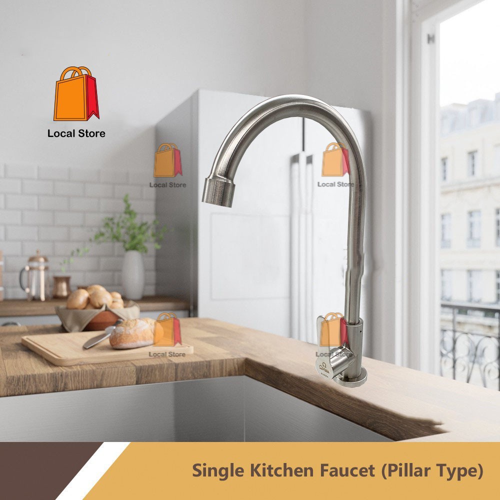 [ 1 UNIT ] OMECA 303 WT/PT Modern Stainless Steel SUS-304 Kitchen Basin ...