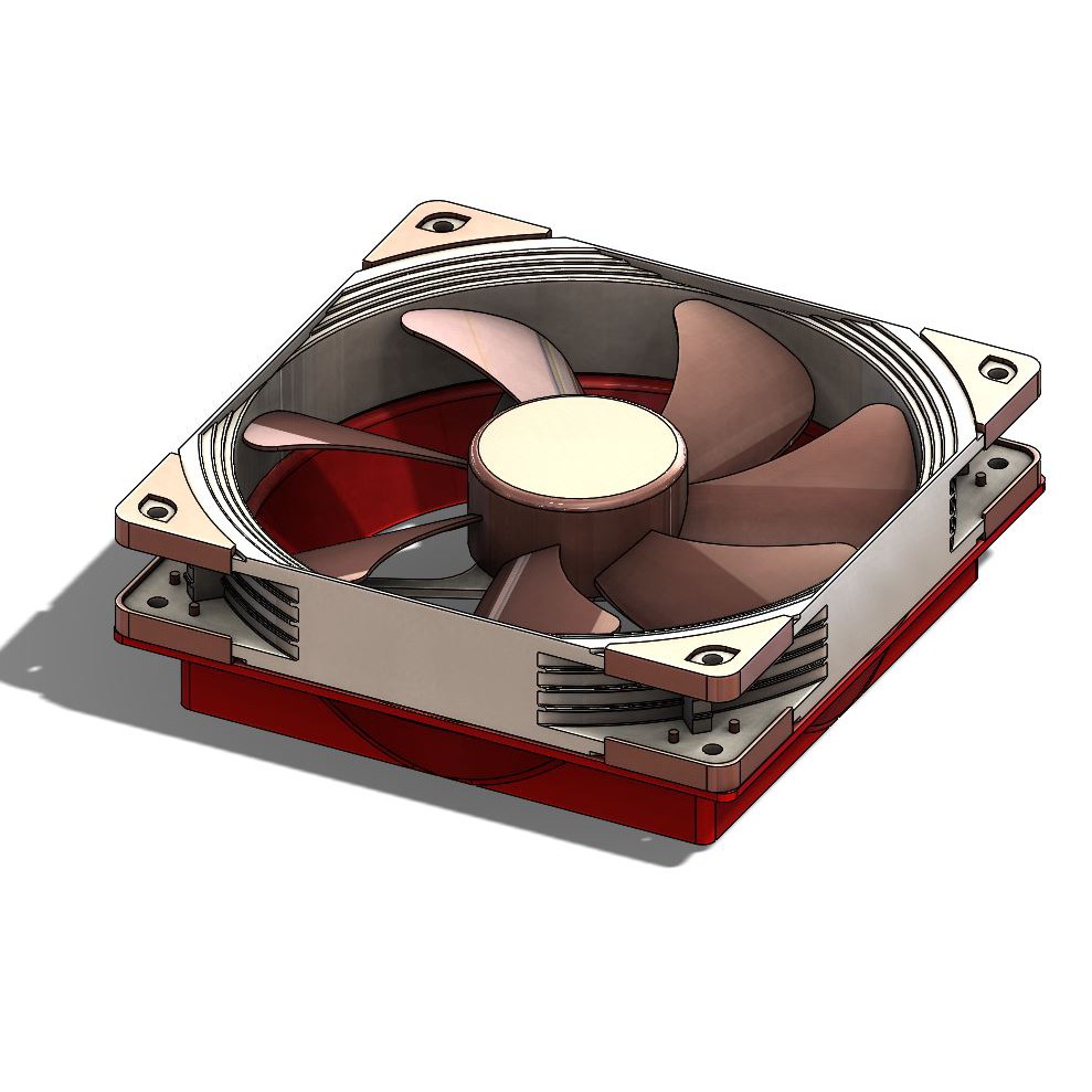 3D Printed 140mm, 120mm & 90mm Fan Adaptor For Case r / Radiator / Heat ...