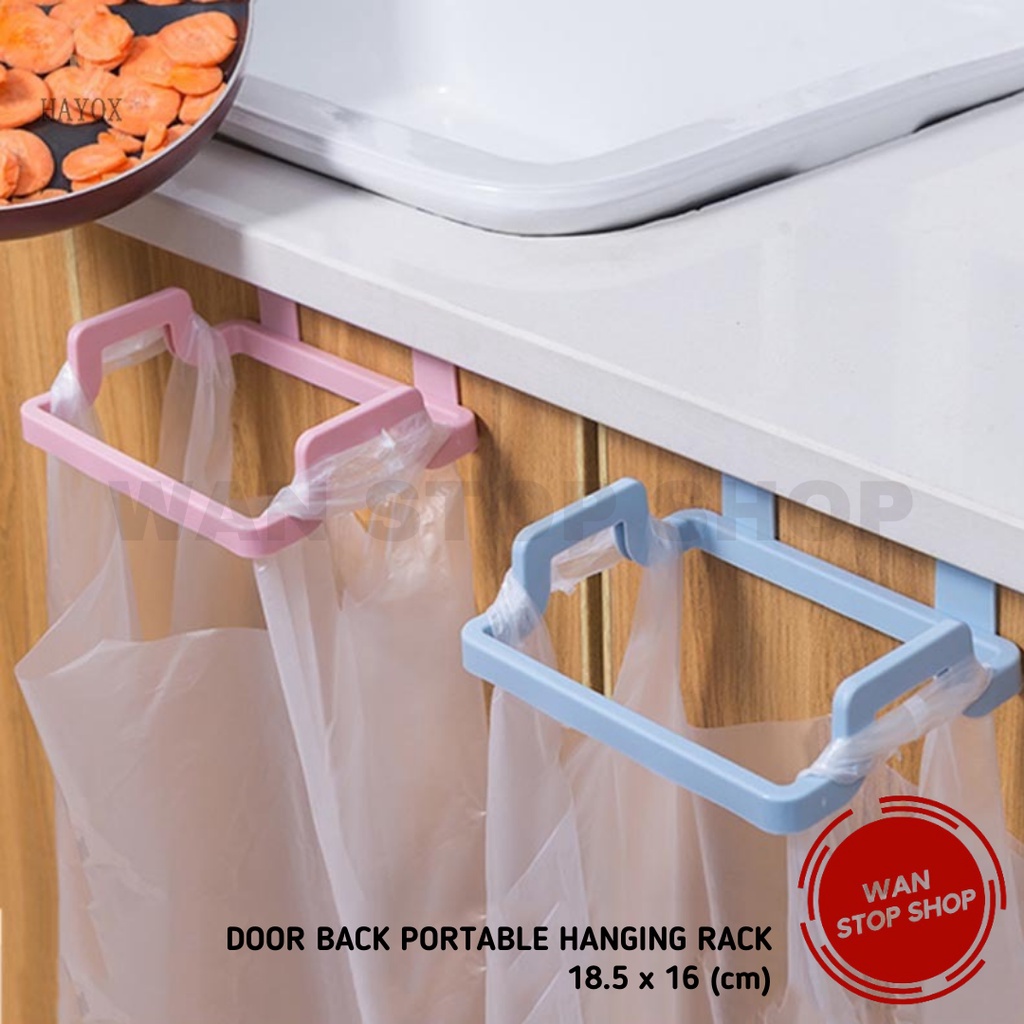 Plastic Garbage Bag Holder Door Portable Bag Bracket Kitchen Household ...