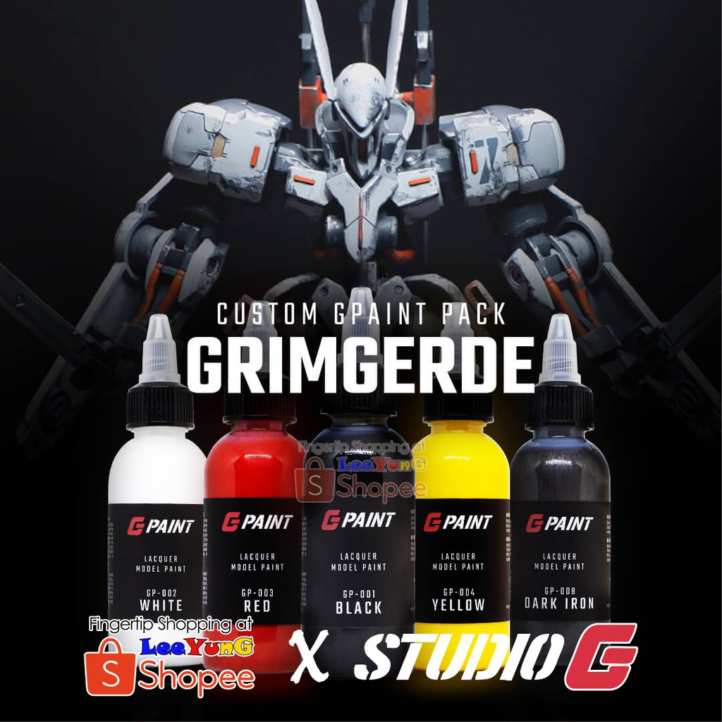 GPAINT V2 Lacquer Paint GUNDAM GRIMGERDE 5 Bottles 65ML Custom Pack Miniature Warhammer ...