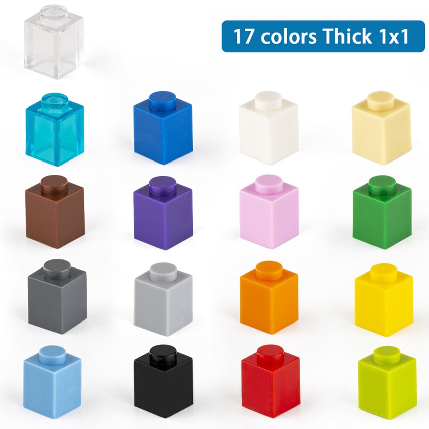 Dollryga 50pcs DIY Building Blocks 3005 Thick Figures Bricks ...