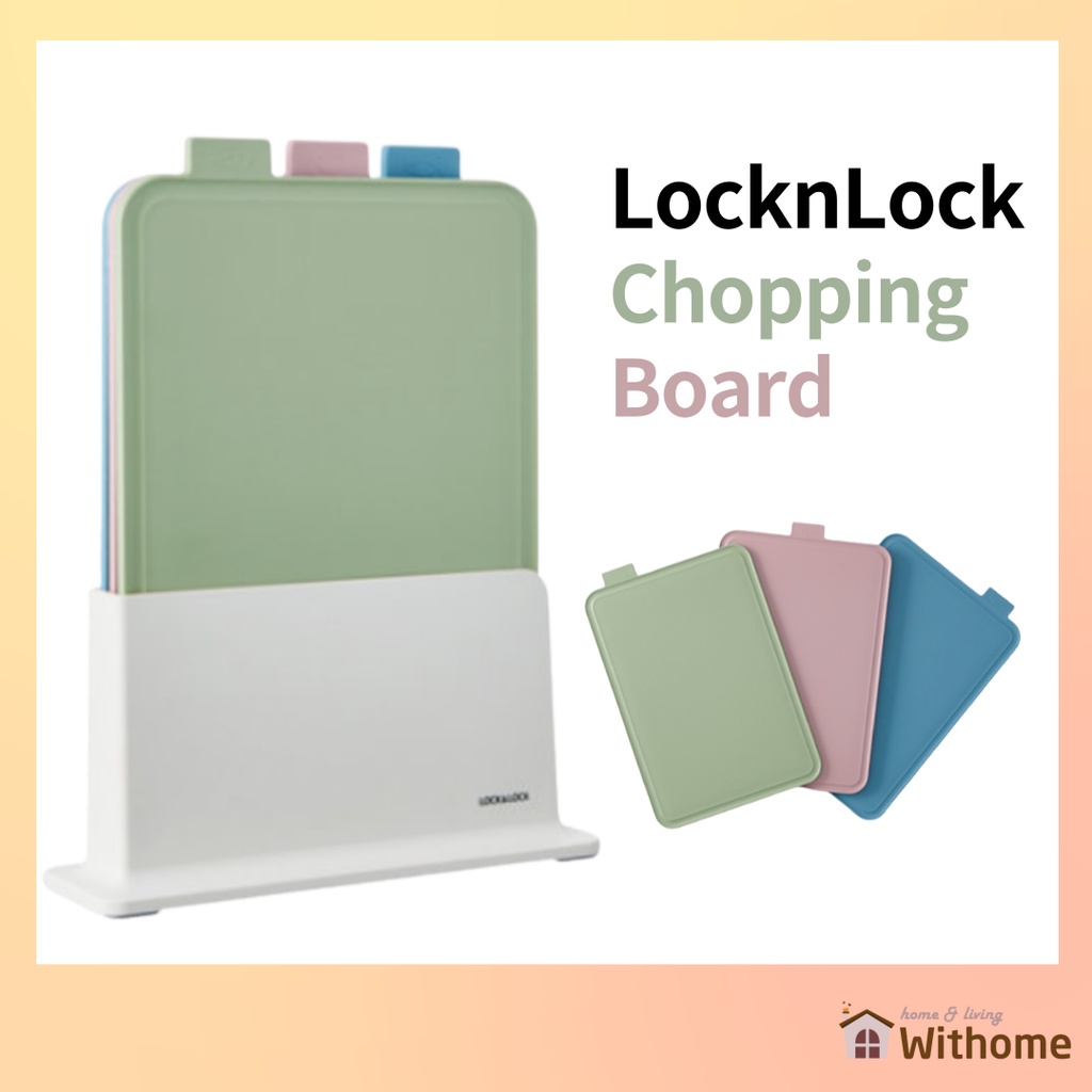 [LocknLock] Anti-bacteria Index Chopping Board 3P Set/Cutting Board ...
