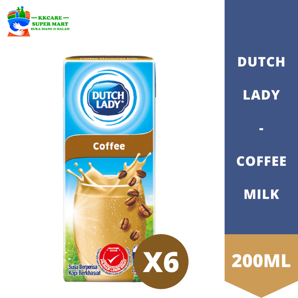 Dutch Lady - Coffee Milk - 6 x 200ML | Shopee Malaysia