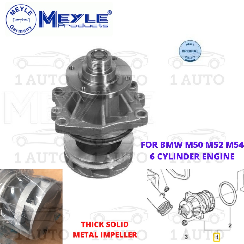 MEYLE GERMANY WATERPUMP BMW M50 M52 M54 ENGINE E34 E36 E39 E53 E60 E46 ...