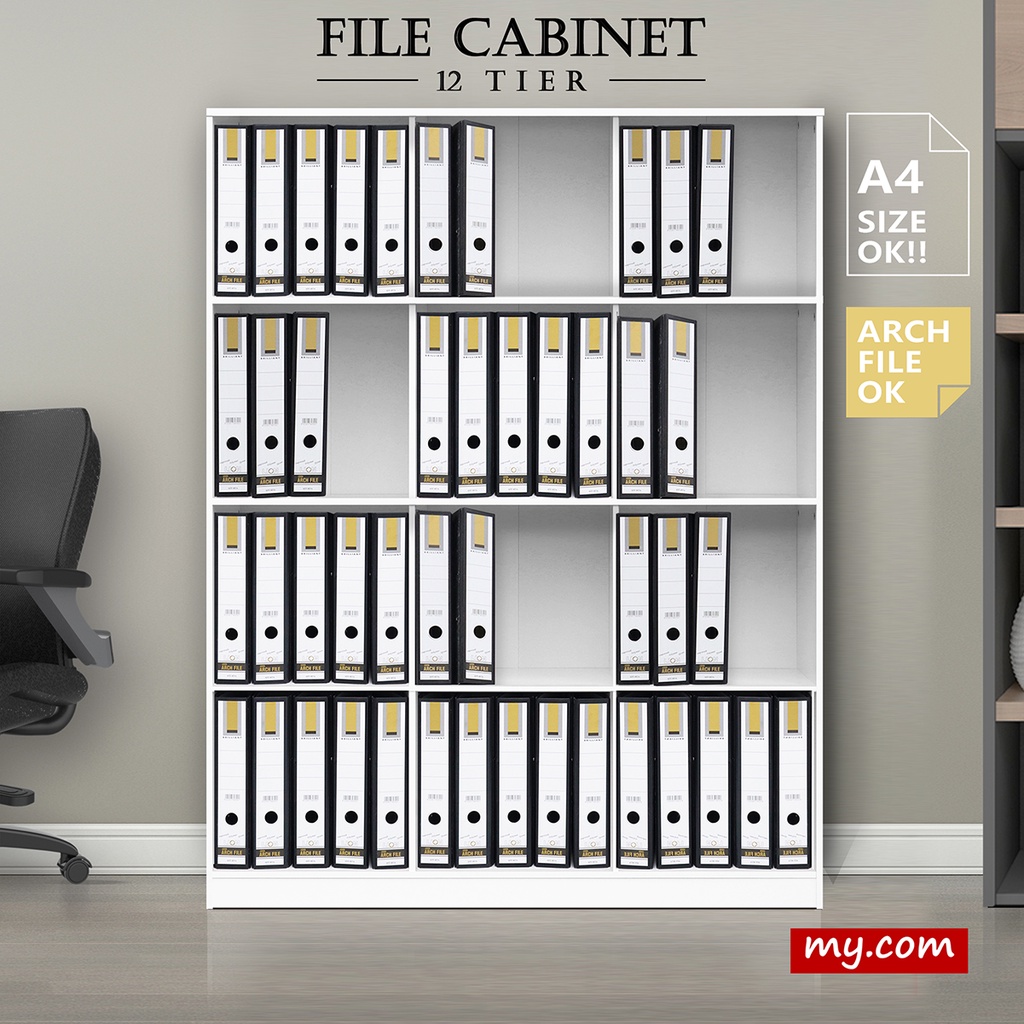 *READY STOCK* Office File Cabinet 12 Tier my-com/A4 Bookshelf/Rak Buku ...