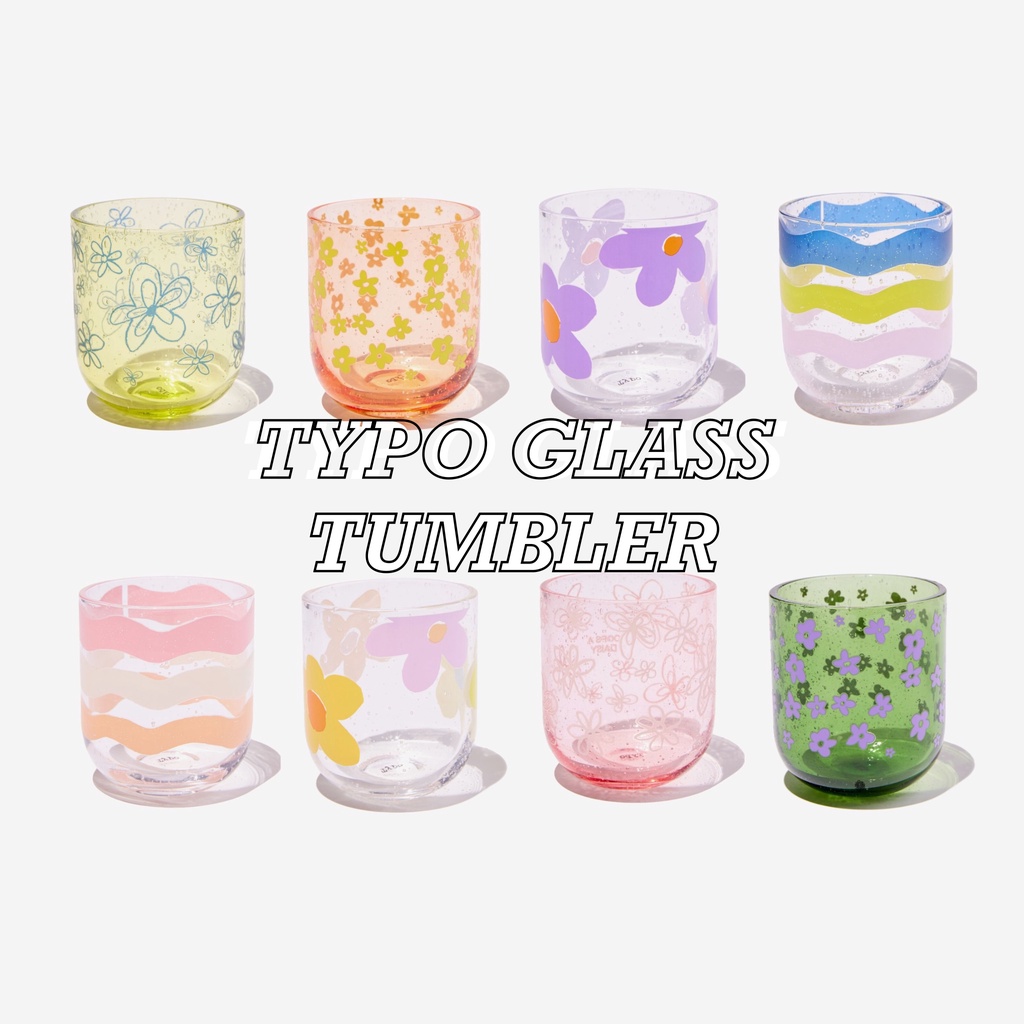 [ Ready Stock Clearance ] TYPO Glass Tumbler / Lime Glass For Cold ...