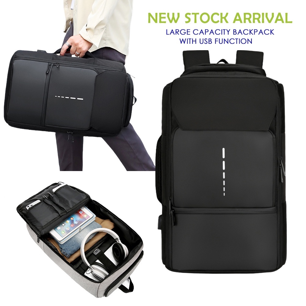 High Quality Big Capacity Hand Carry Backpack with USB Function Laptop ...