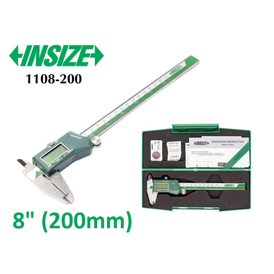 Insize 1108-200mm / 8-inch x 0.01mm Digital Calipers | Shopee Malaysia
