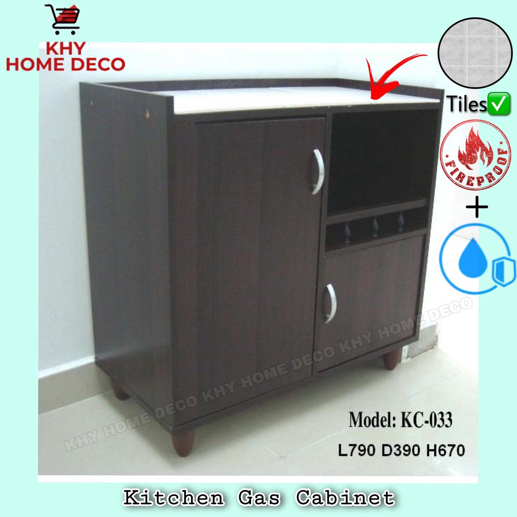 2.5ft Gas Kitchen Cabinet / Kabinet Dapur Gas/Almari dapur gas/Rak ...