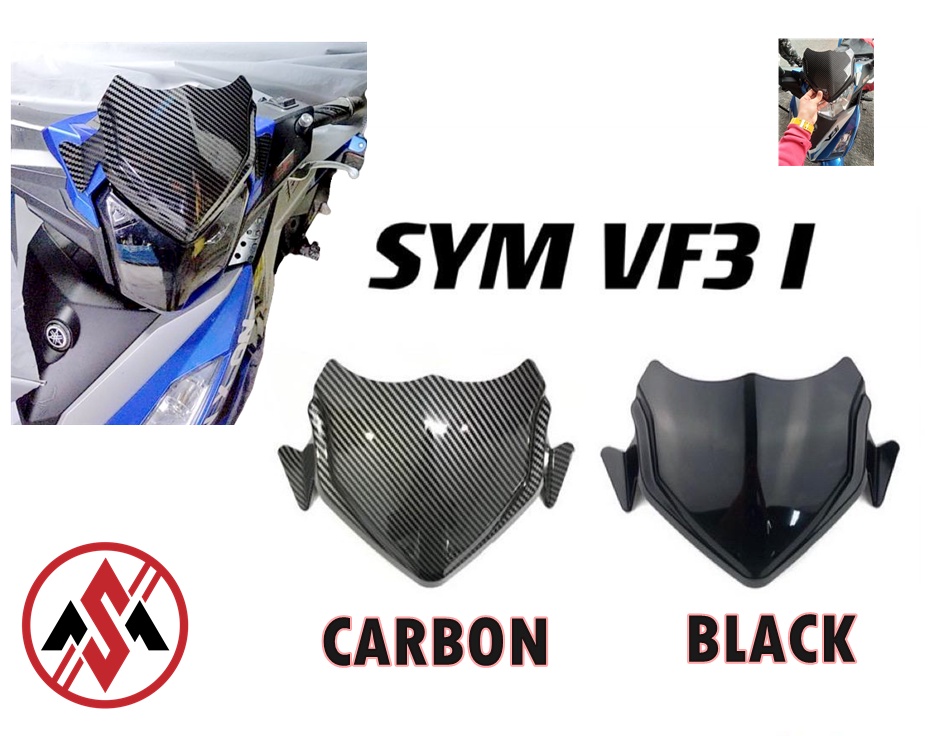 VISOR COWLING SYM VF3I 185 / VF3 I 185CC WINDSCREEN WINDSHIELD VISOR ...