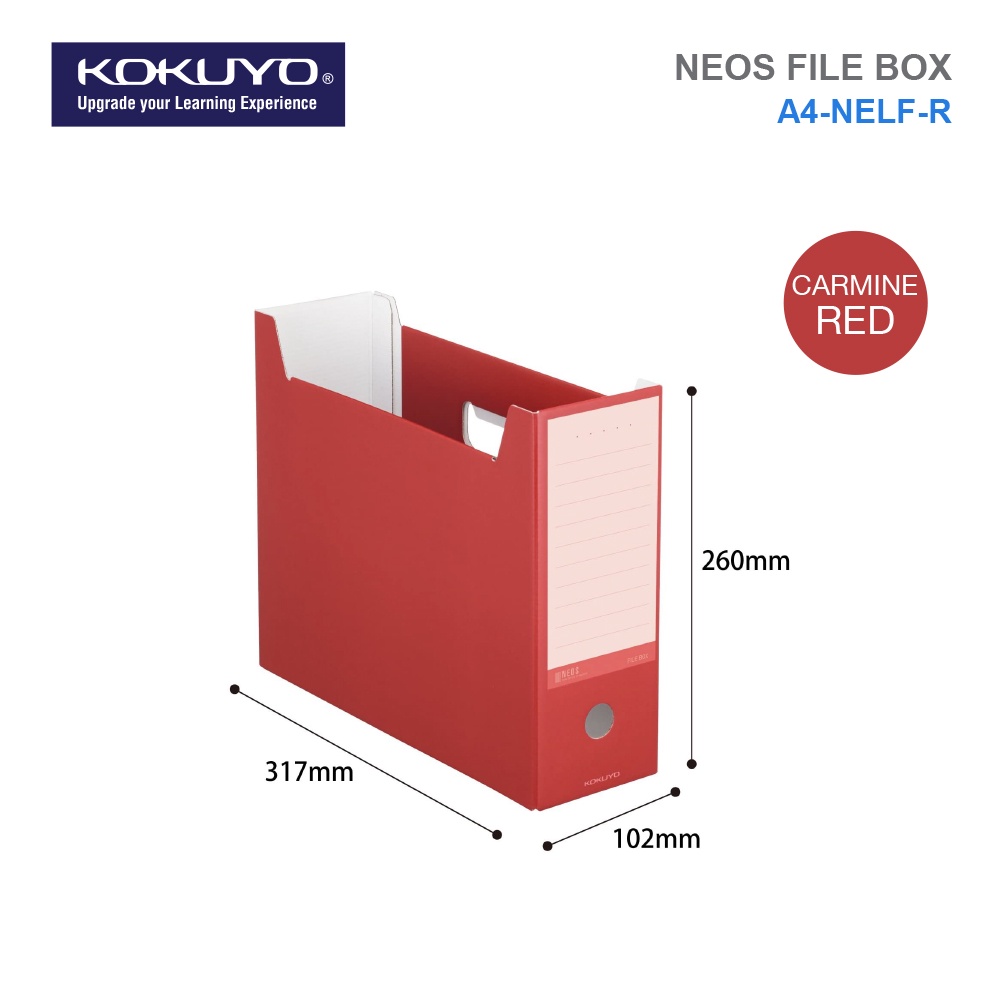 KOKUYO A4-NELF NEOS File Box ( 6 Colours Available) Kotak Fail KOKUYO A4-NELF NEOS ( 6 Warna ...