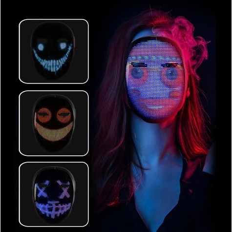 Control DIY Style LED Shining App Mask - Non-Charging design LED for ...