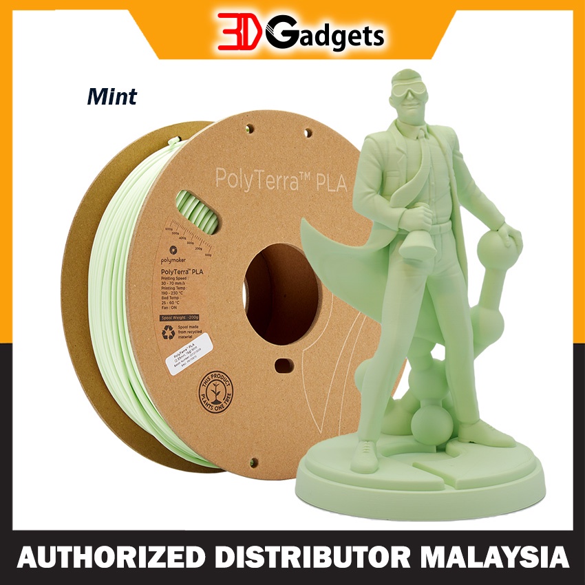 PolyTerra PLA Filament 1KG 1.75mm for 3D Printer Creality Ender 3 ...