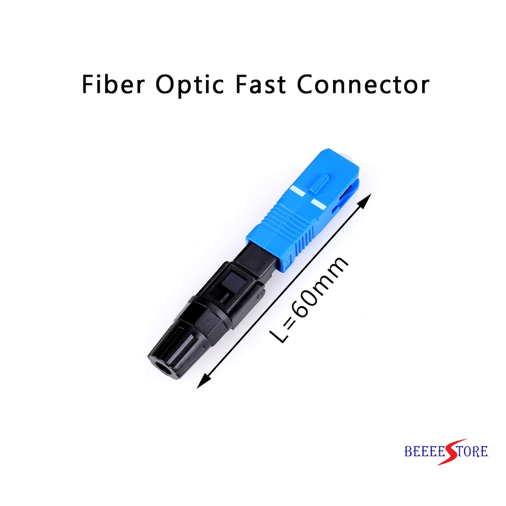 Polished Fiber Optic Fast Connector Blue Single Mode Fiber Connectors ...