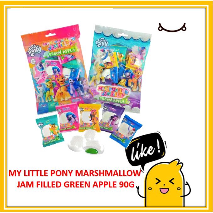 My Little Pony Marshmallow Jam Filled Green Apple 90G | Shopee Malaysia