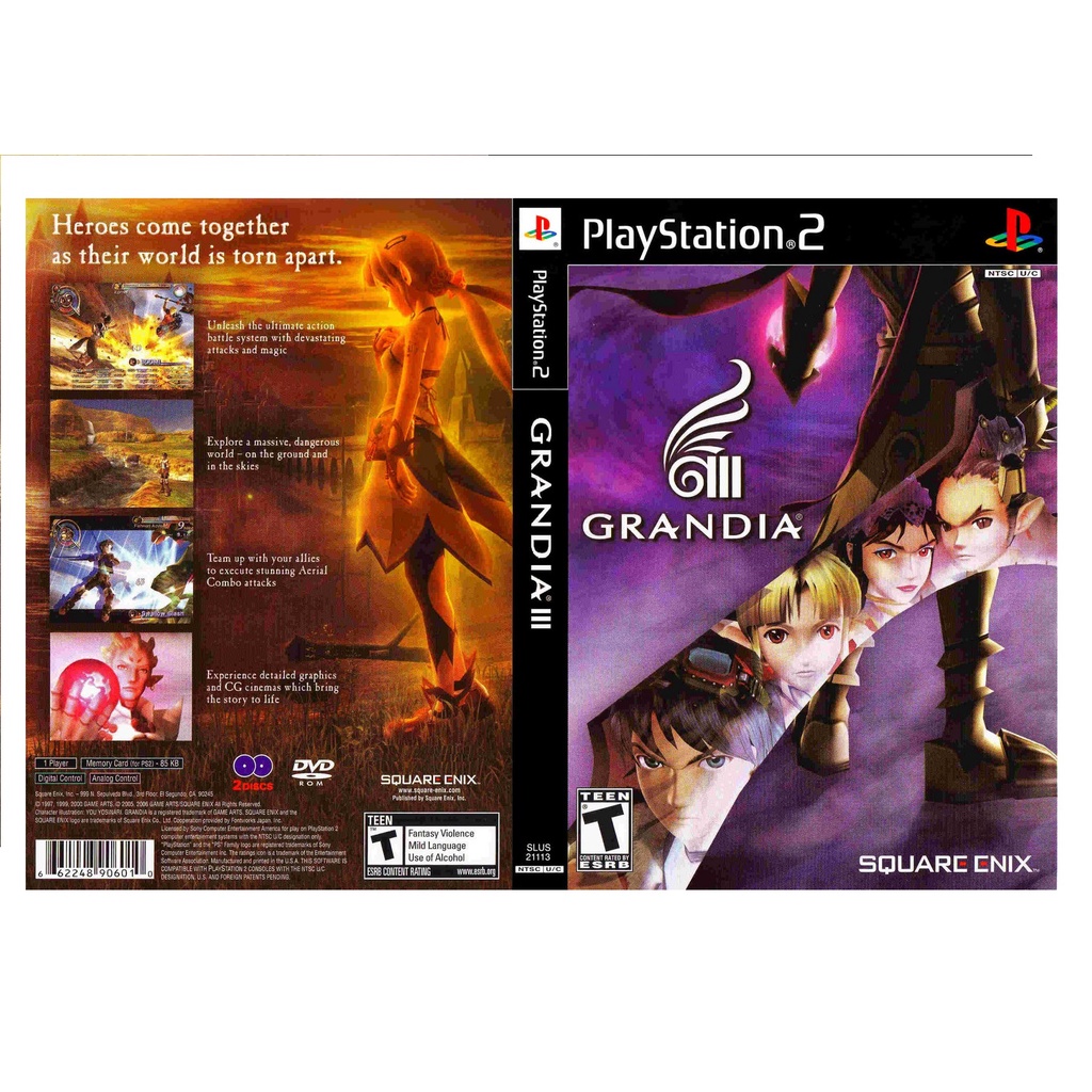 🔥PS2 CD DVD Games🔥 Grandia 3 (2 Disc) (DVD Game) | Shopee Malaysia