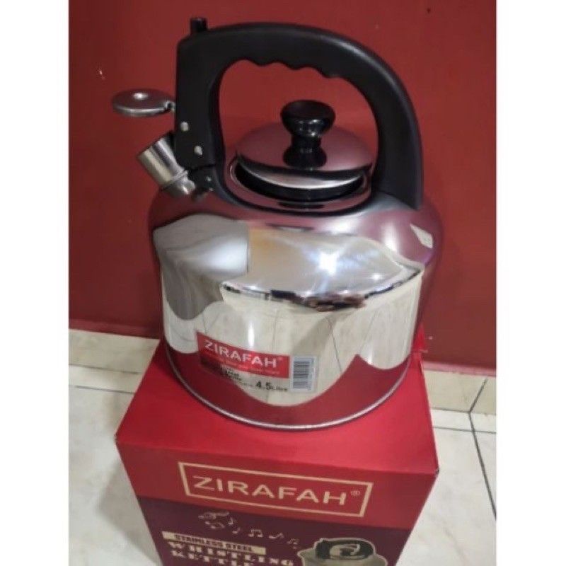 Harga Paling Murah ZIRAFAH STAINLESS STEEL WHISTLING KETTLE cerek air ...