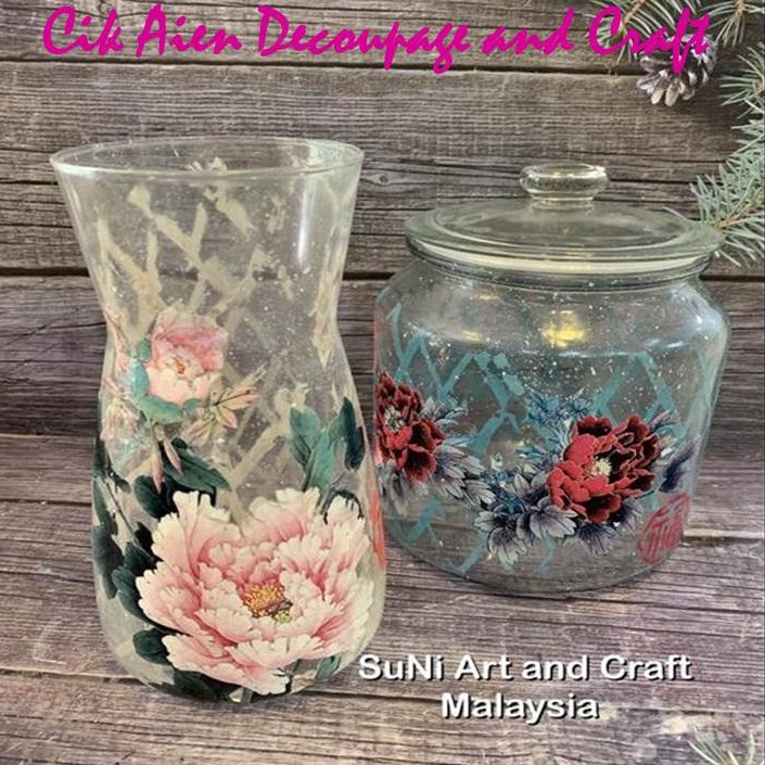 SuNi Art and Craft Chinese Flower Collection & Tea Cup Series Decoupage ...