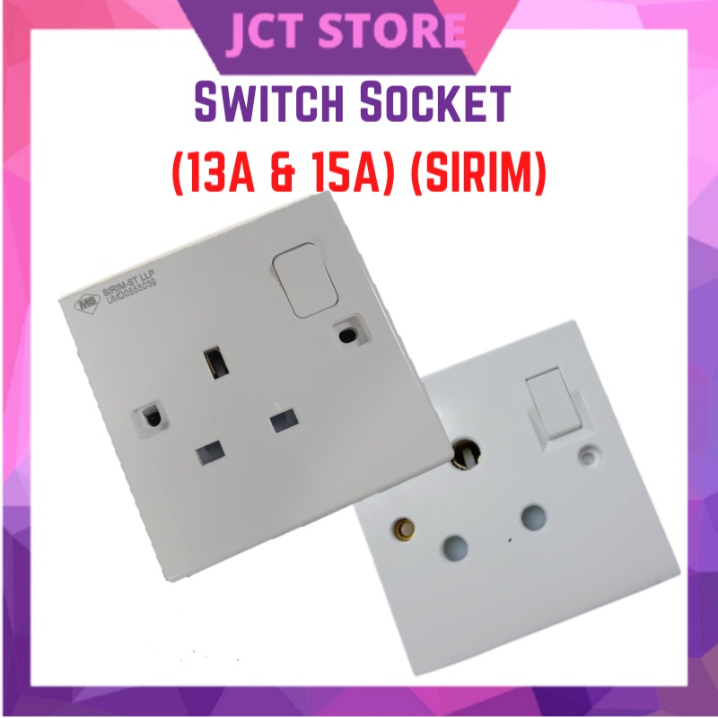 UMS 13A & 15A SWITCH SOCKET OUTLET / WALL SOCKET SWITCHES SIRIM ...