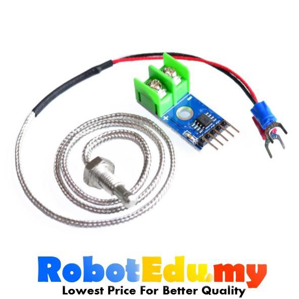 K Type K Thermocouple Temperature Sensor + MAX6675 Amplifier Module for ...