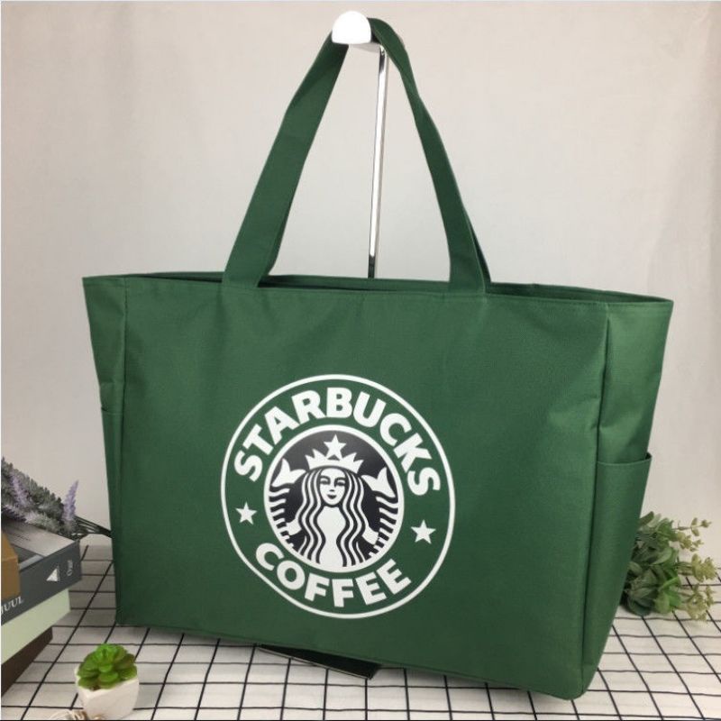 STARBUCKS FASHION CANVAS TOTE BAG (LARGE SIZE) | Shopee Malaysia