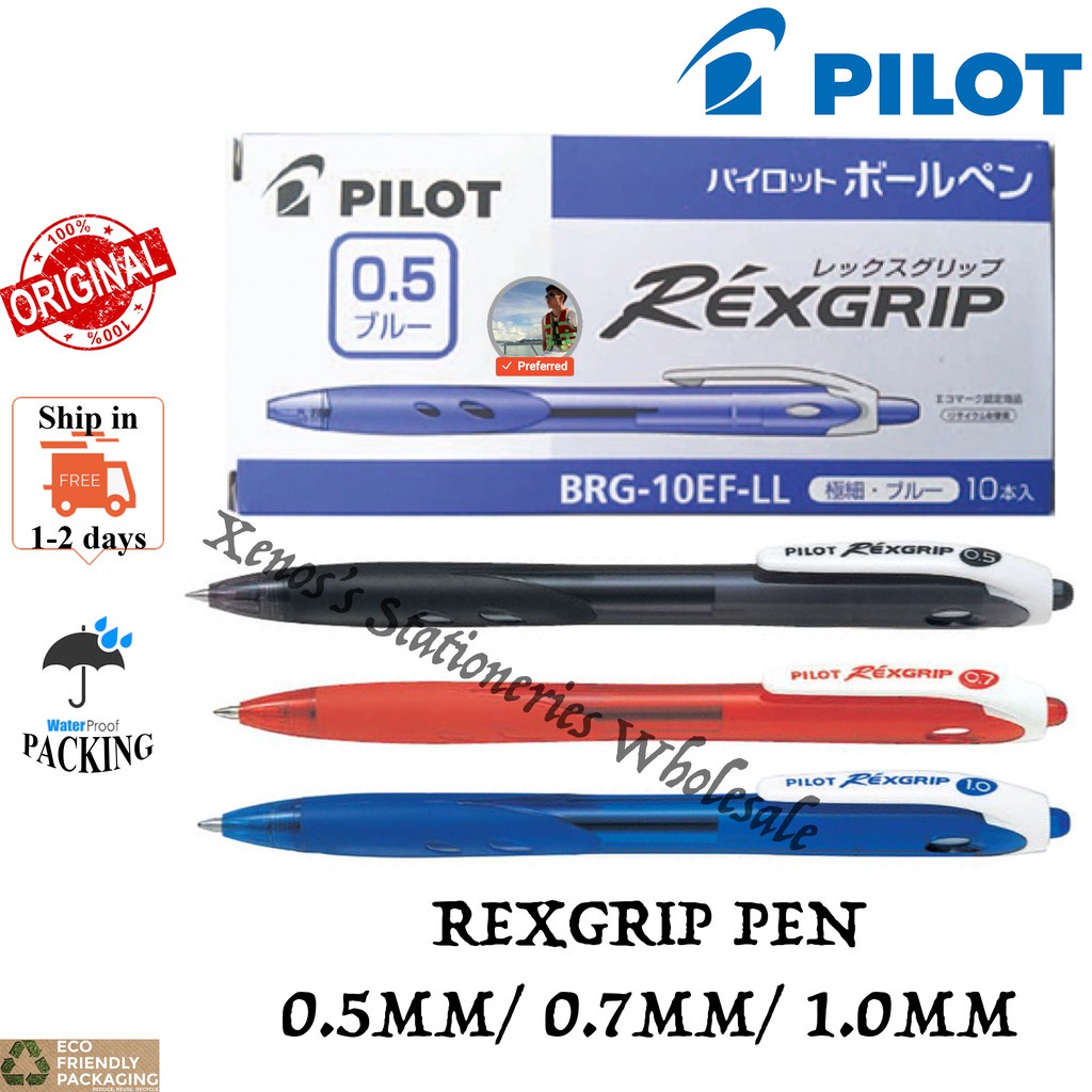 PILOT REXGRIP PEN 0.5MM/ 0.7MM/ 1.0MM | PILOT REXGRIP PEN REFILL (READY ...
